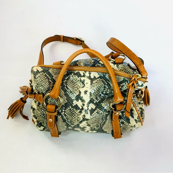 Dooney & Bourke | Bags | Dooney Bourke Snake Leather Satchel | Poshmark